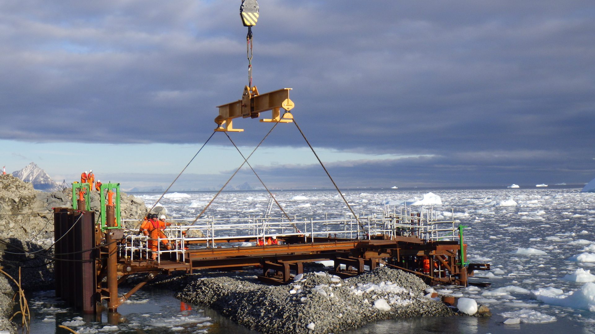 New Antarctic Wharf project hits major milestone