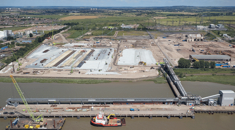 Aerial view images released of RoRo terminal site at Tilbury2