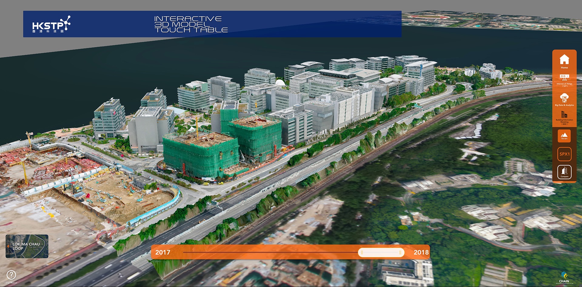 A digital replica for Hong Kong Science Park