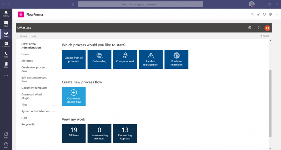 Boost collaboration with the FlowForma Process Automation app for ...