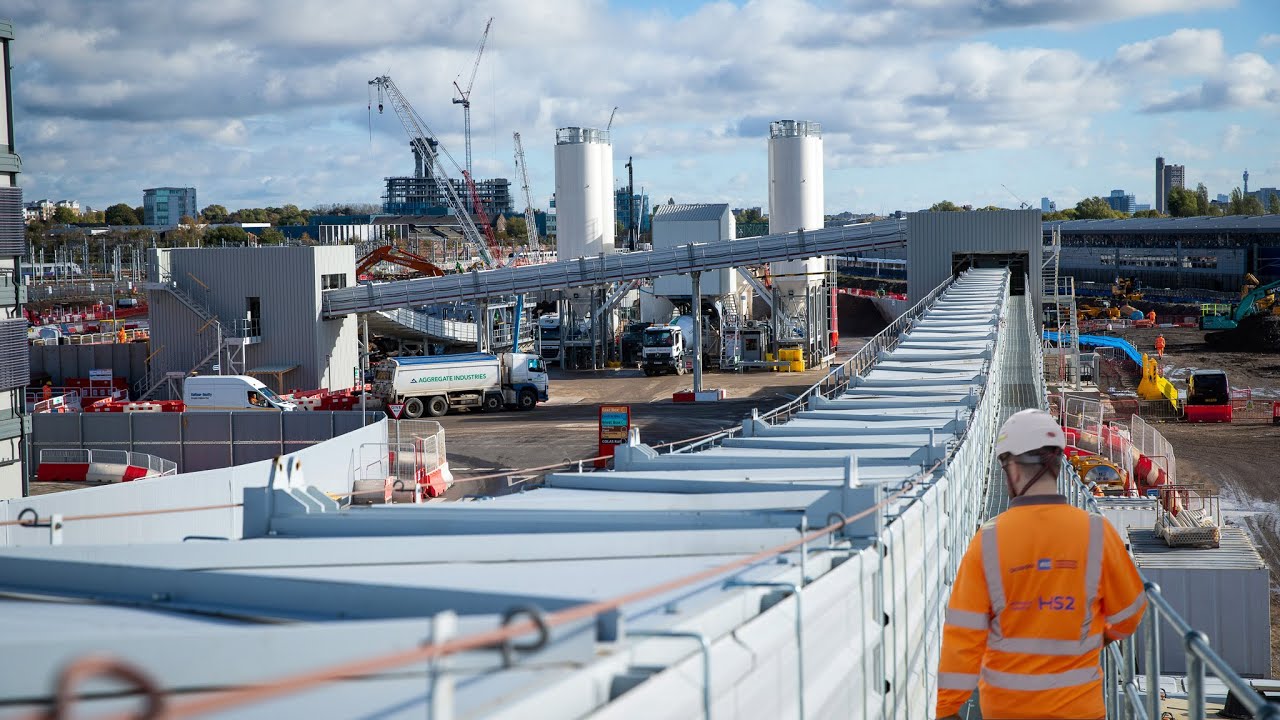 New HS2 spoil conveyor will move over 5m tonnes of spoil in West London