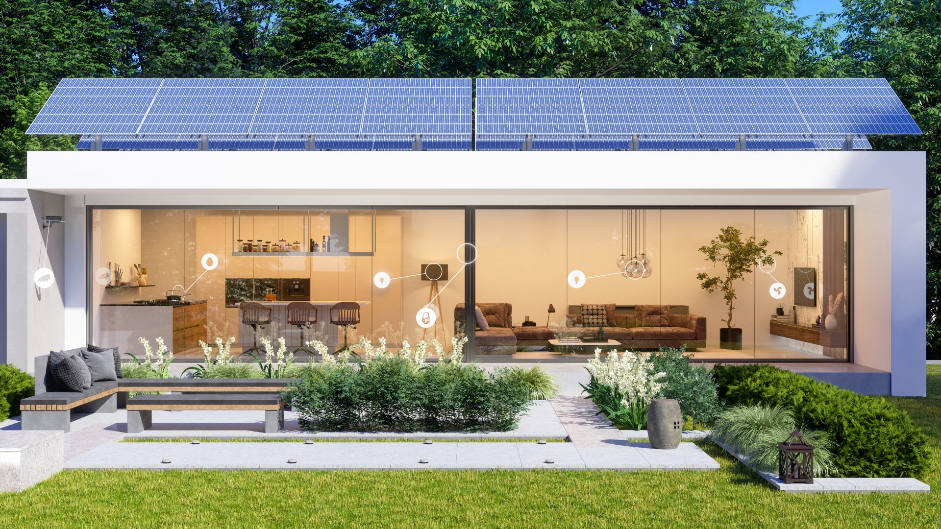 How can smart technology improve building efficiency?