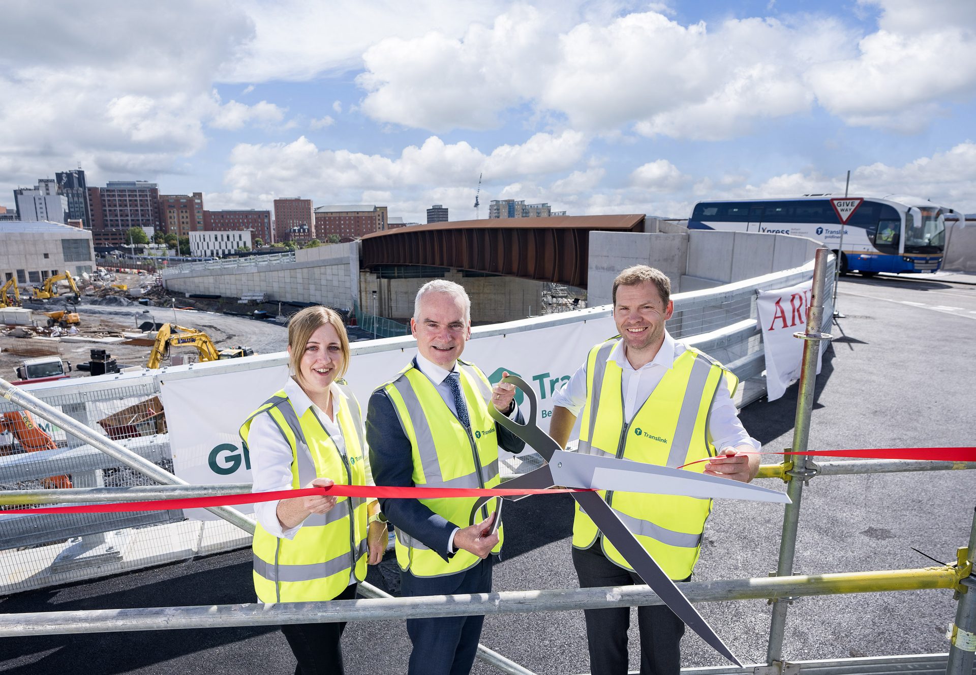 GRAHAM unveil busway at Belfast Grand Central Station
