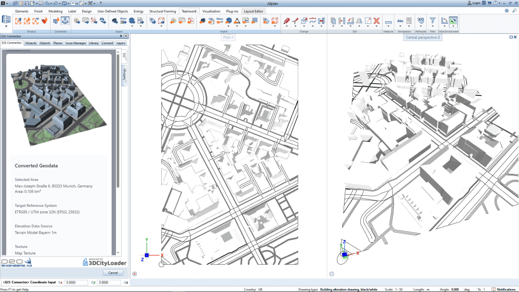 Maximising design efficiency with GIS and BIM integration